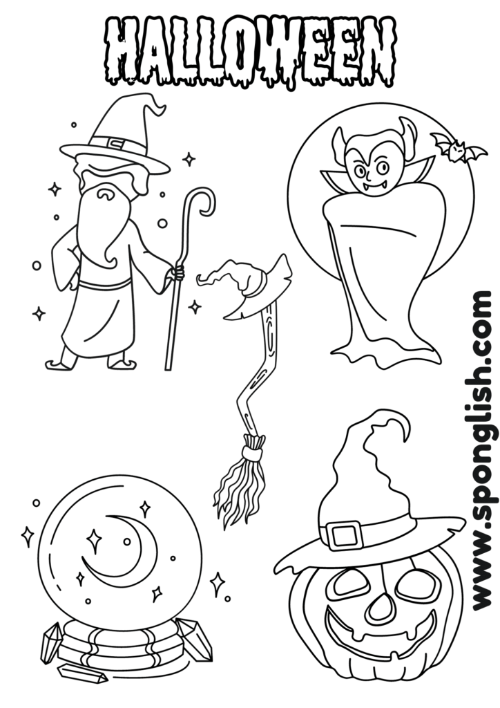 Vocabulario de Halloween en inglés - 70 palabras + ejemplos