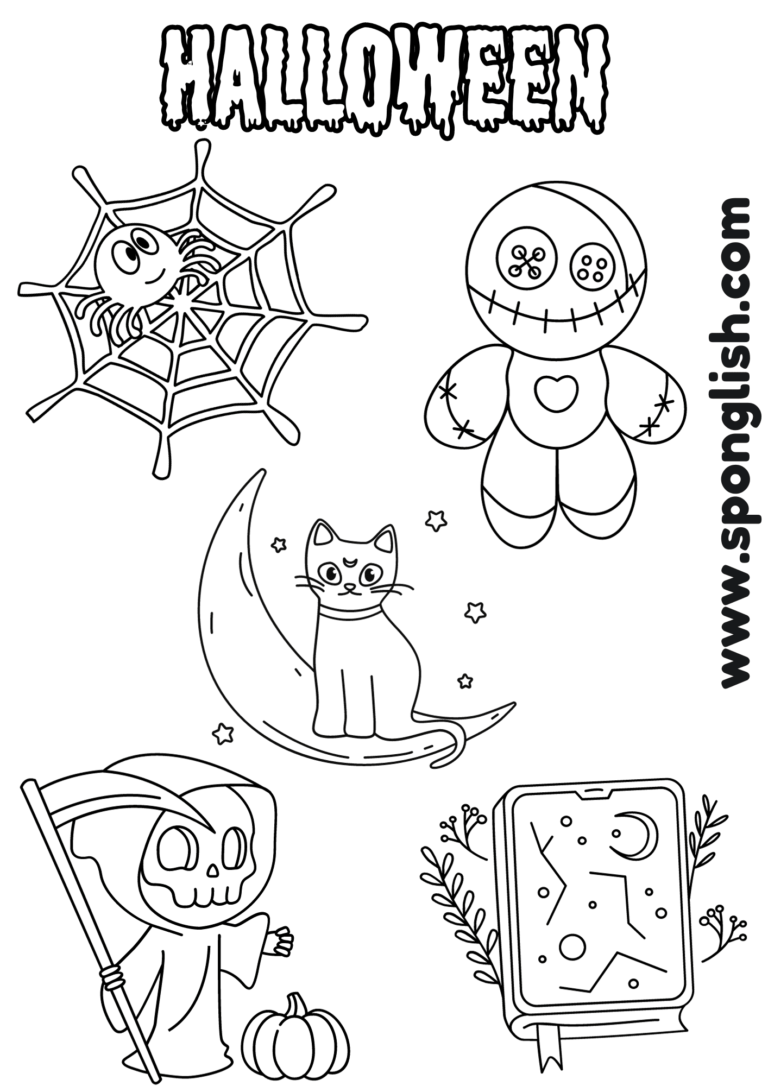 Vocabulario de Halloween en inglés - 70 palabras + ejemplos